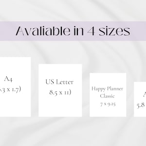 Ultimate Printable Yearly Planner, US Letter ,A4, A5, Happy Planner ...