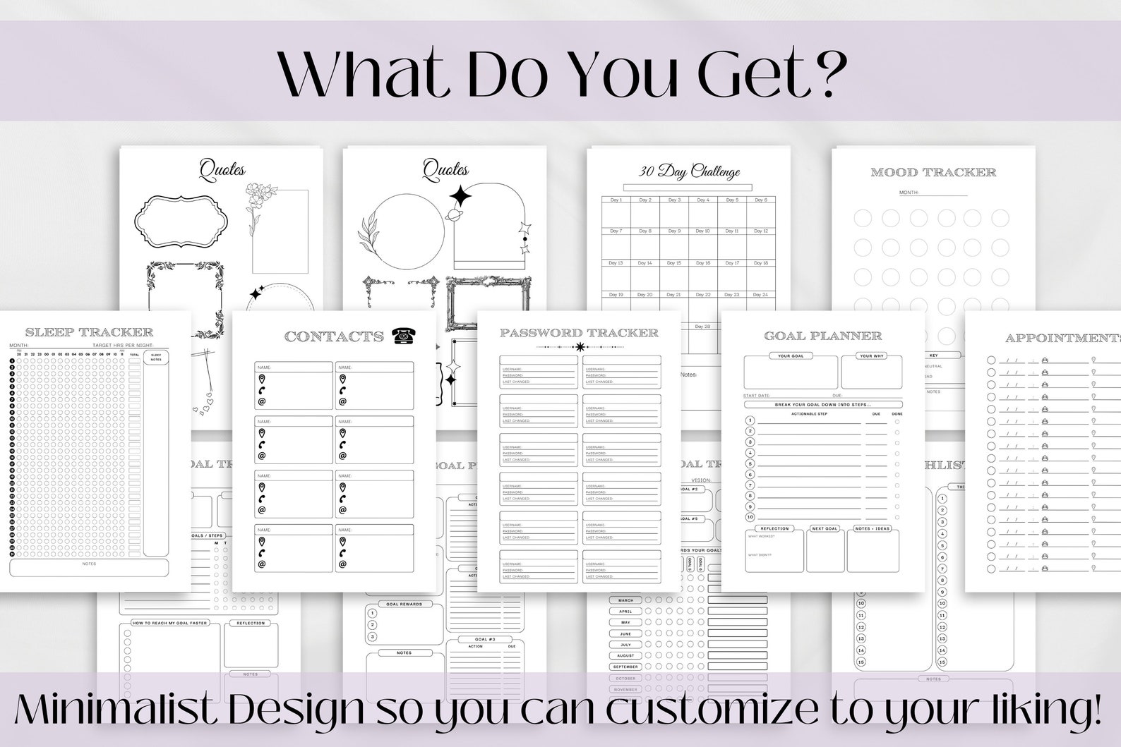 Ultimate Printable Yearly Planner, US Letter ,A4, A5, Happy Planner ...