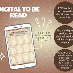Digital Reading Journal, Digital Reading Planner, Reading Digital ...