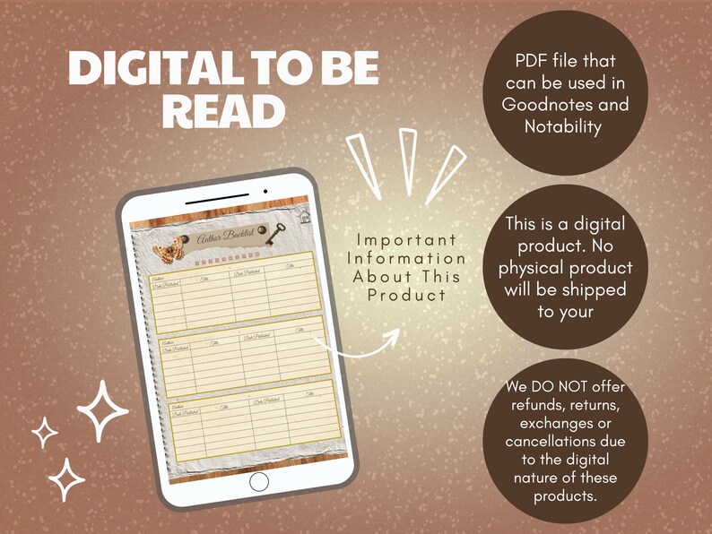 Digital Reading Journal, Digital Reading Planner, Reading Digital ...