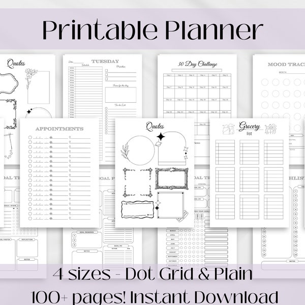 Printable Reading Journal, Reading Tracker, Reading Log, Book Tracker ...