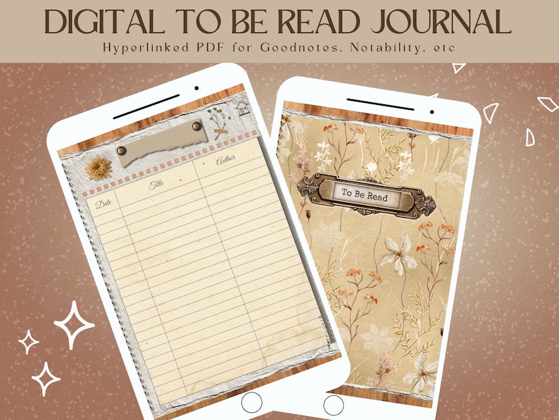 Digital Reading Journal, Digital Reading Planner, Reading Digital ...