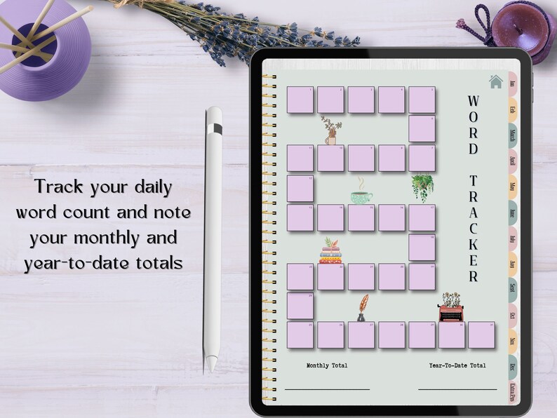Writing Planner for Author, Goodnotes Planner for Writers, Digital ...