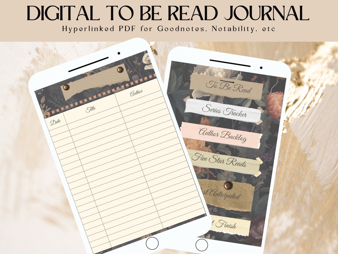 Digital Reading Journal, Digital Reading Planner, Reading Digital ...