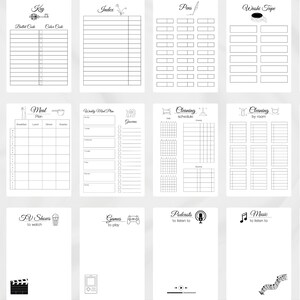 Ultimate Printable Yearly Planner, US Letter ,A4, A5, Happy Planner ...