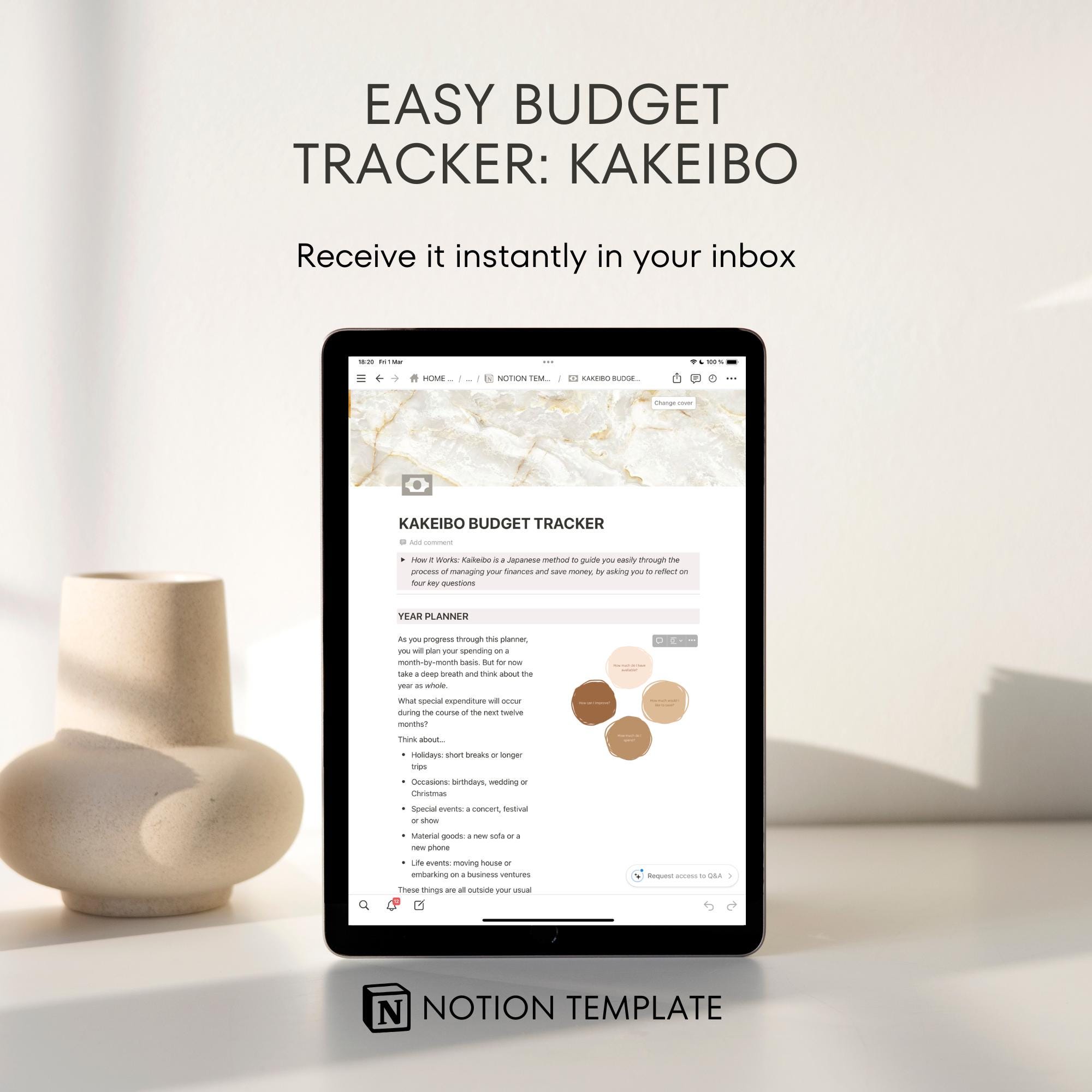 Kakeibo Budget Tracker - Notion - Etsy