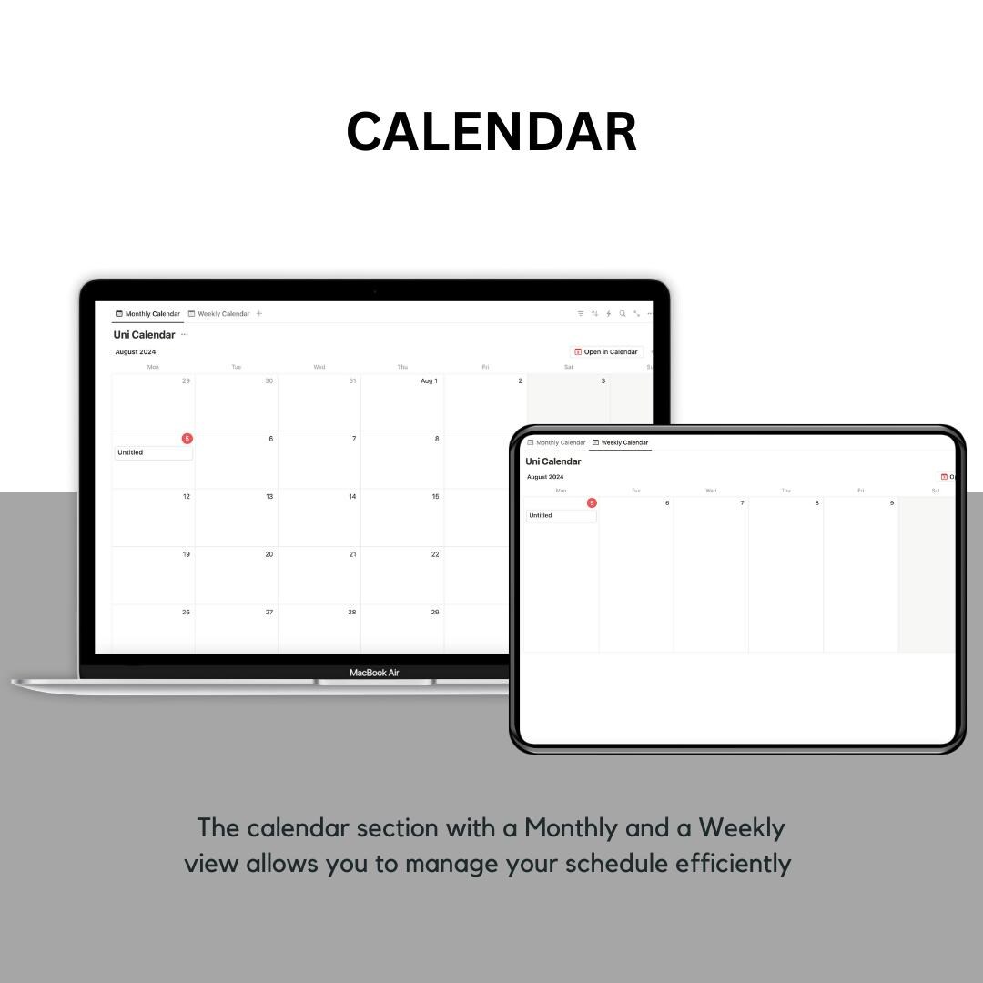 Uni Planner - Notion Template - Etsy