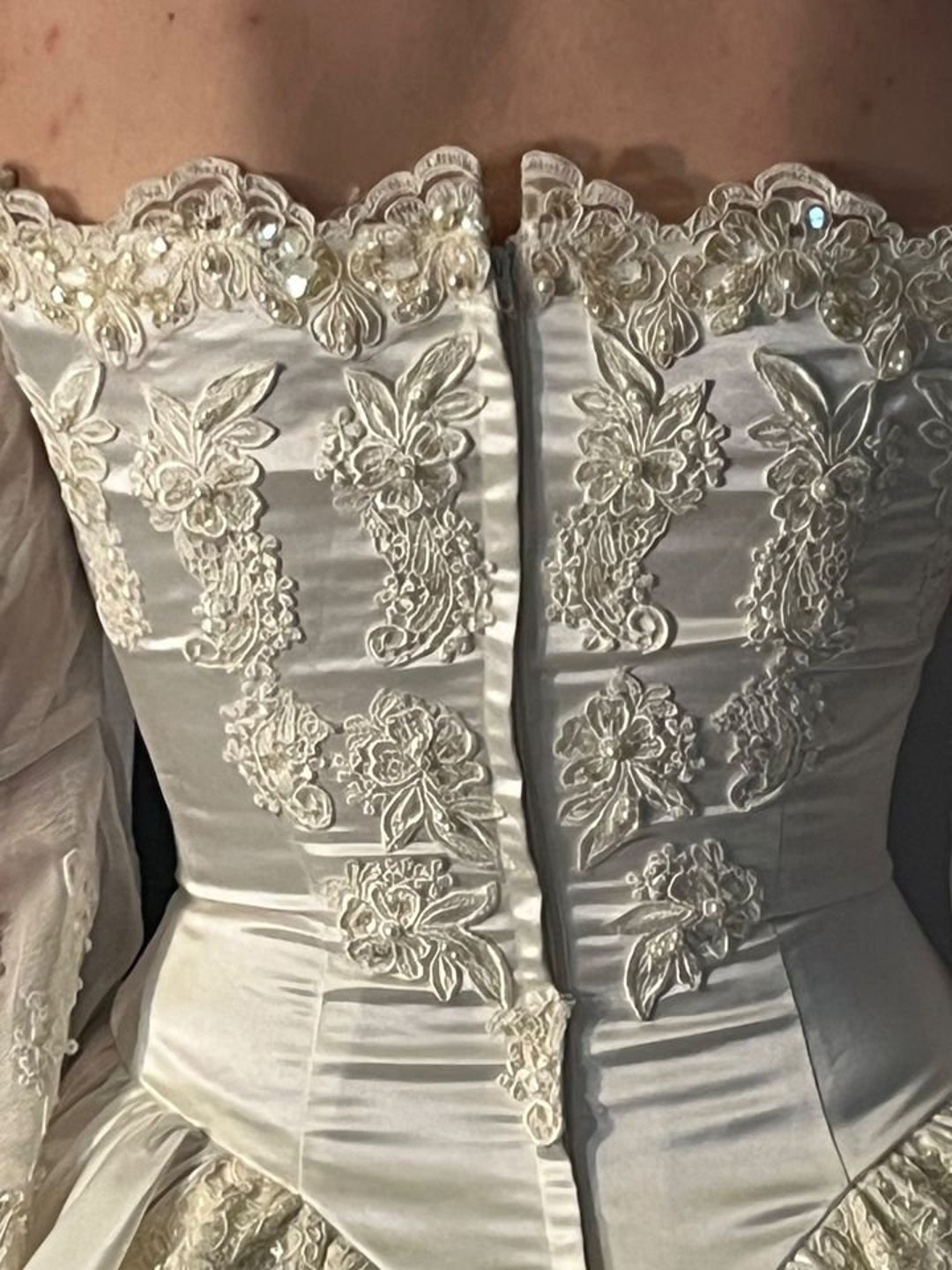 Off the Shoulder Vintage Wedding Dress Size 12 dress 81 - Etsy