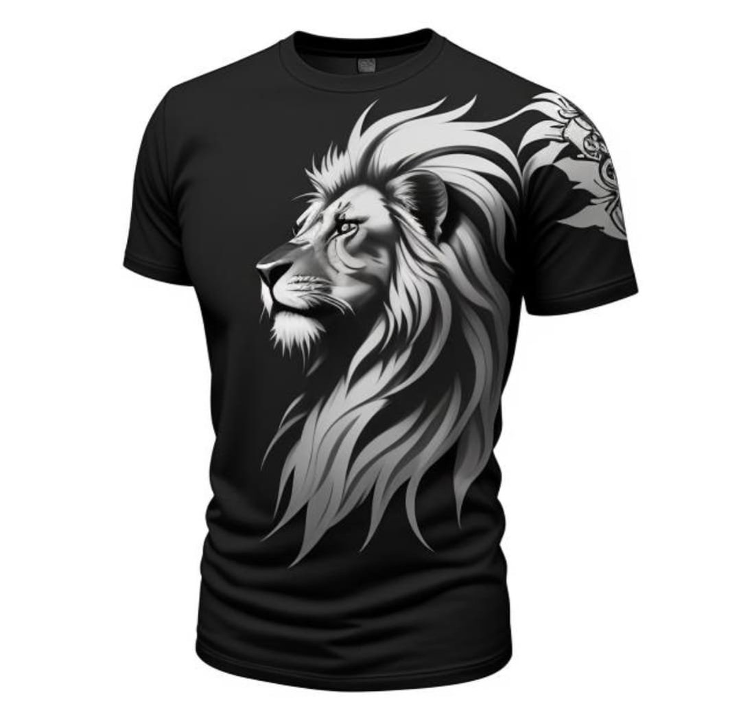 Lion T-shirt - Etsy