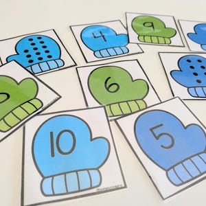 Number Matching Activity, Number Matching, Math Center Activity, Small ...