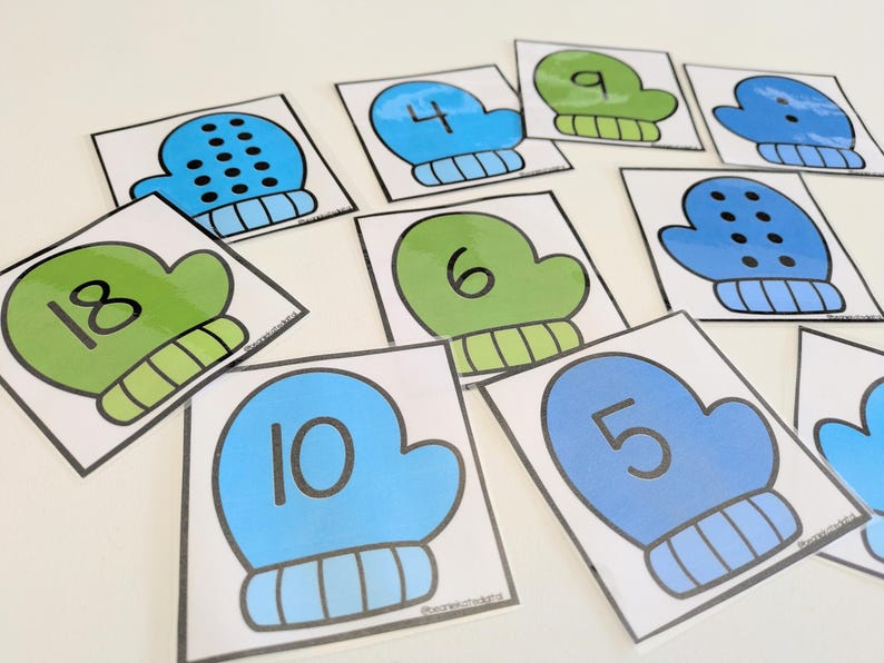 Number Matching Activity, Number Matching, Math Center Activity, Small ...