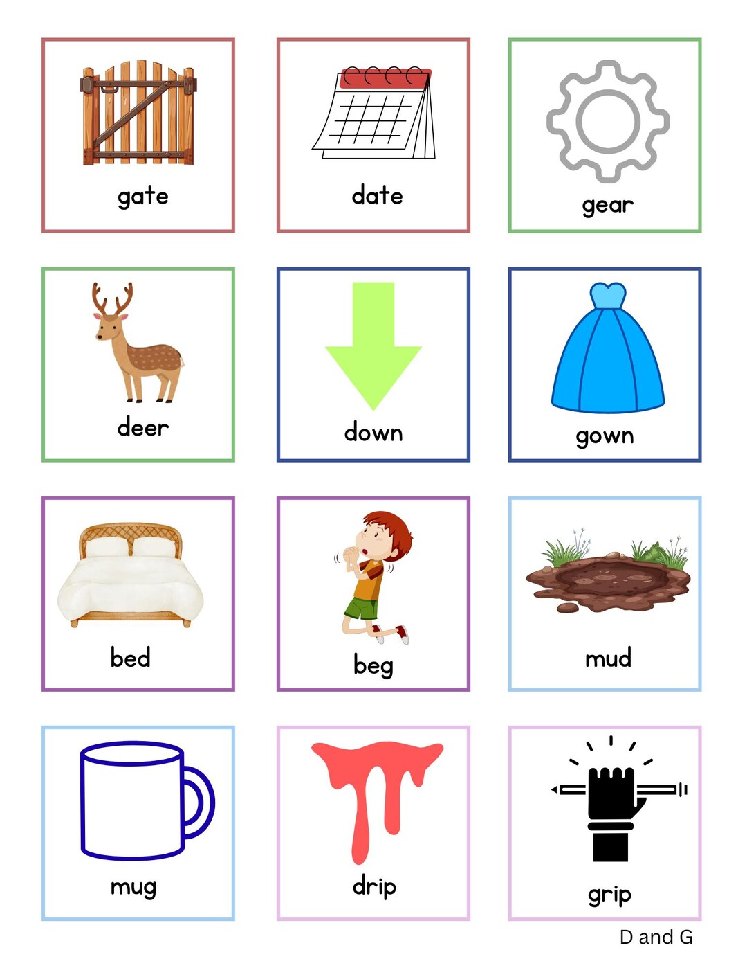 Minimal Pairs Speech Therapy Cards: Articulation Practice Matching Game ...