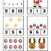 Christmas Math Clip Cards, Kindergarten Clip Cards, Number Recognition ...