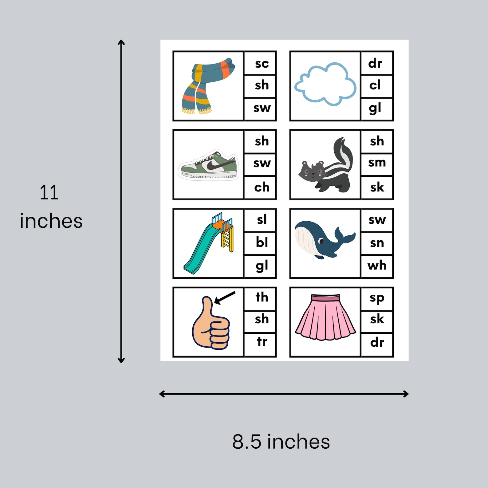 Blends and Digraphs Chart: Montessori Alphabet Learning - Etsy