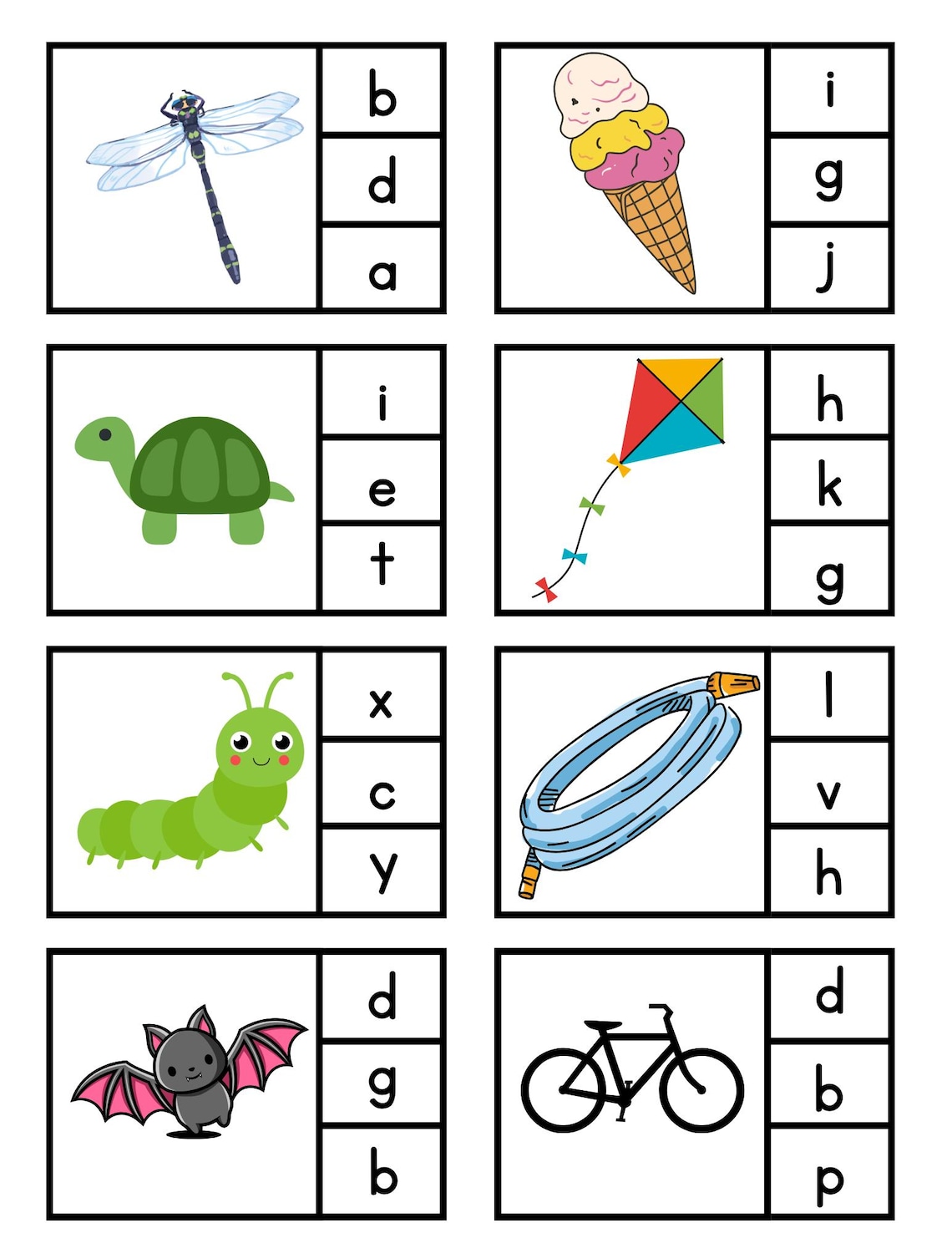 Phonemic Awareness Cards, Speech and Beginning Sounds Activity ...