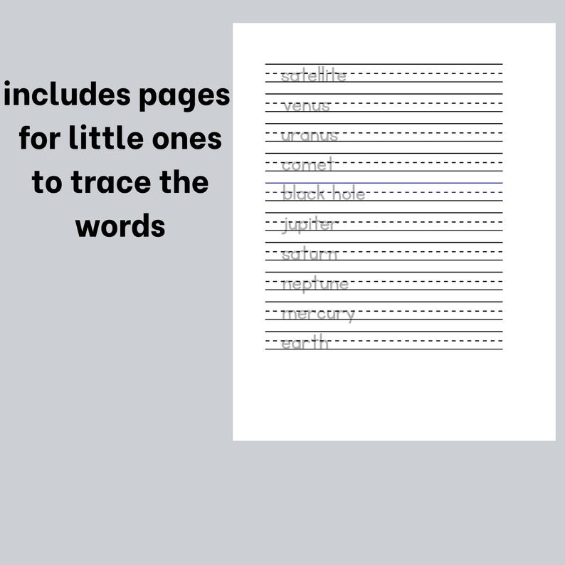 Space Write the Room Activity: Pre-k Handwriting Practice (printable ...