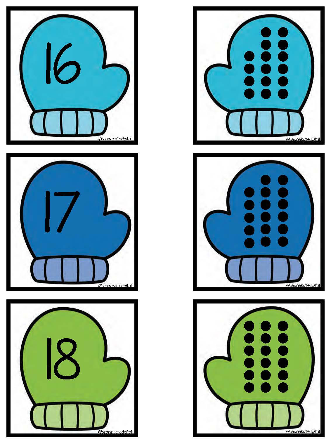 Number Matching Activity, Number Matching, Math Center Activity, Small ...