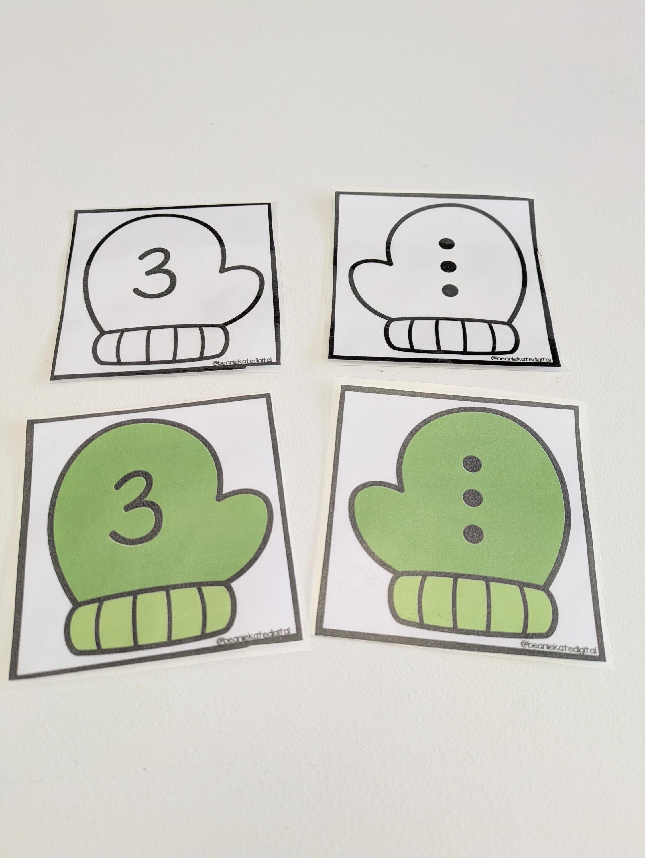 Number Matching Activity, Number Matching, Math Center Activity, Small ...