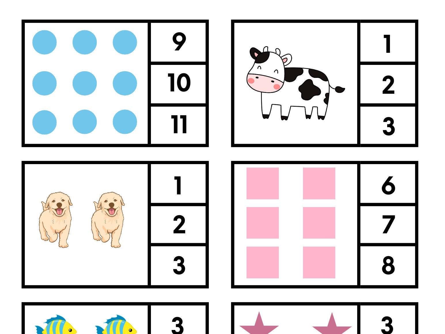 Math Clip Cards: Montessori Number Sense Activity (digital Download) - Etsy