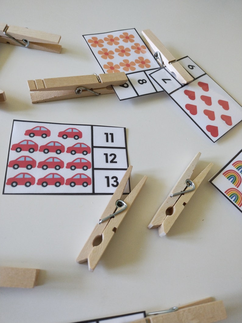 Math Clip Cards: Montessori Number Sense Activity (digital Download) - Etsy