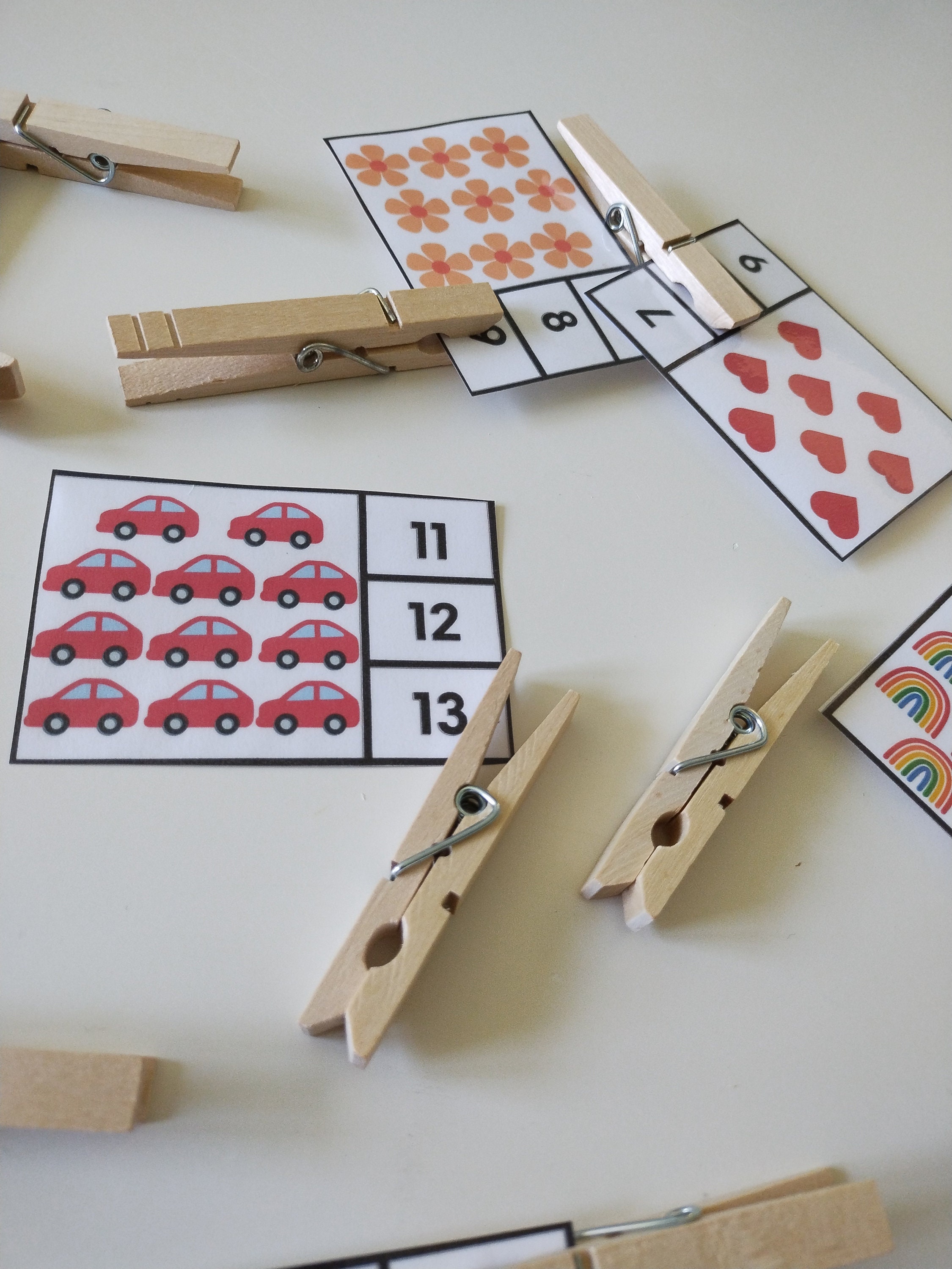 Math Clip Cards: Montessori Number Sense Activity (digital Download) - Etsy