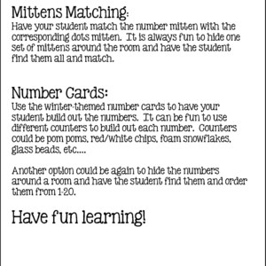 Number Matching Activity, Number Matching, Math Center Activity, Small ...