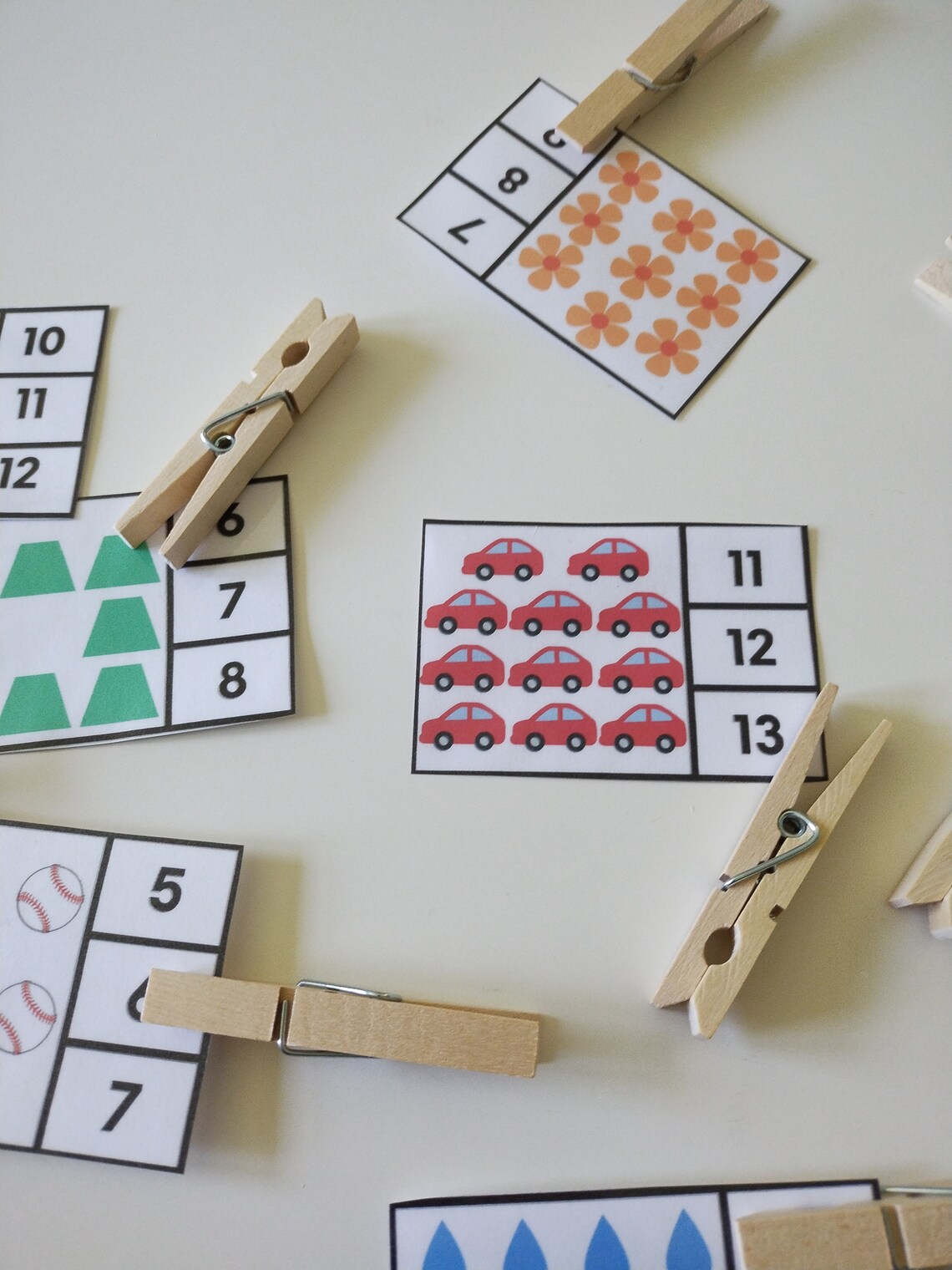 Math Clip Cards: Montessori Number Sense Activity (digital Download) - Etsy