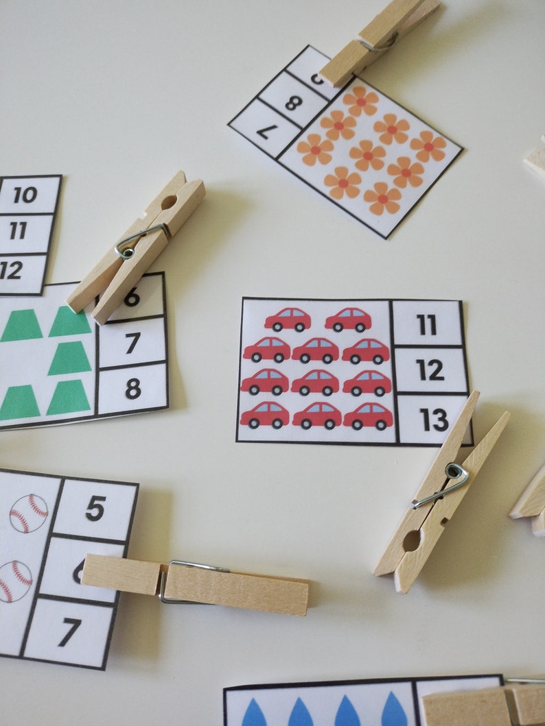 Math Clip Cards: Montessori Number Sense Activity (digital Download) - Etsy