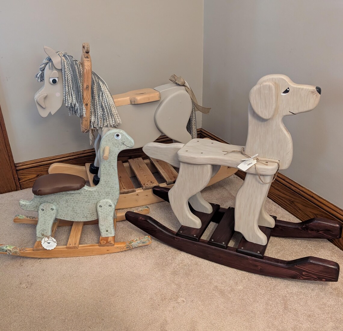 Rocking Donkey - Children's Wooden Ride on Rocking Horse - Etsy