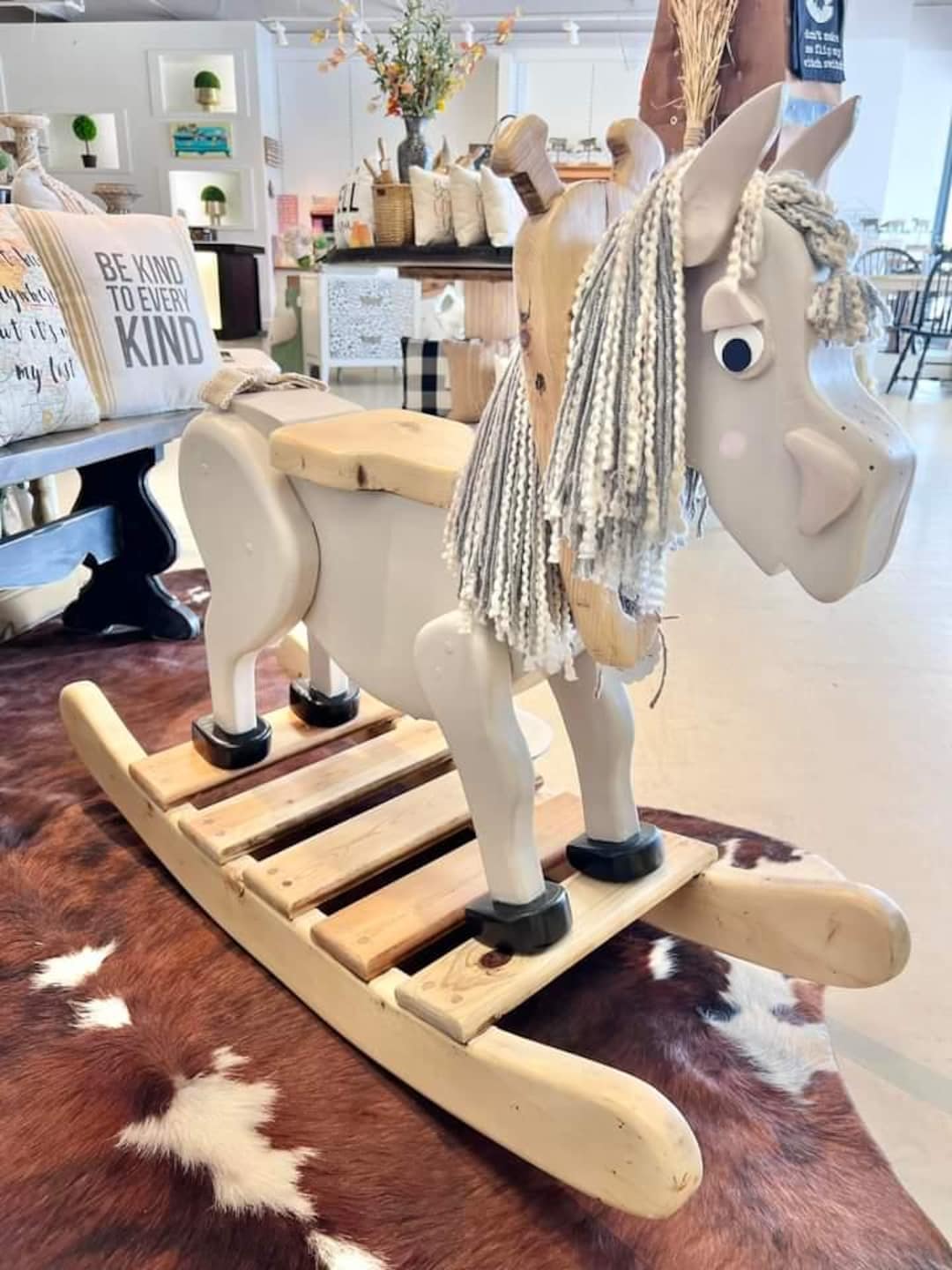 Rocking Donkey - Children's Wooden Ride on Rocking Horse - Etsy
