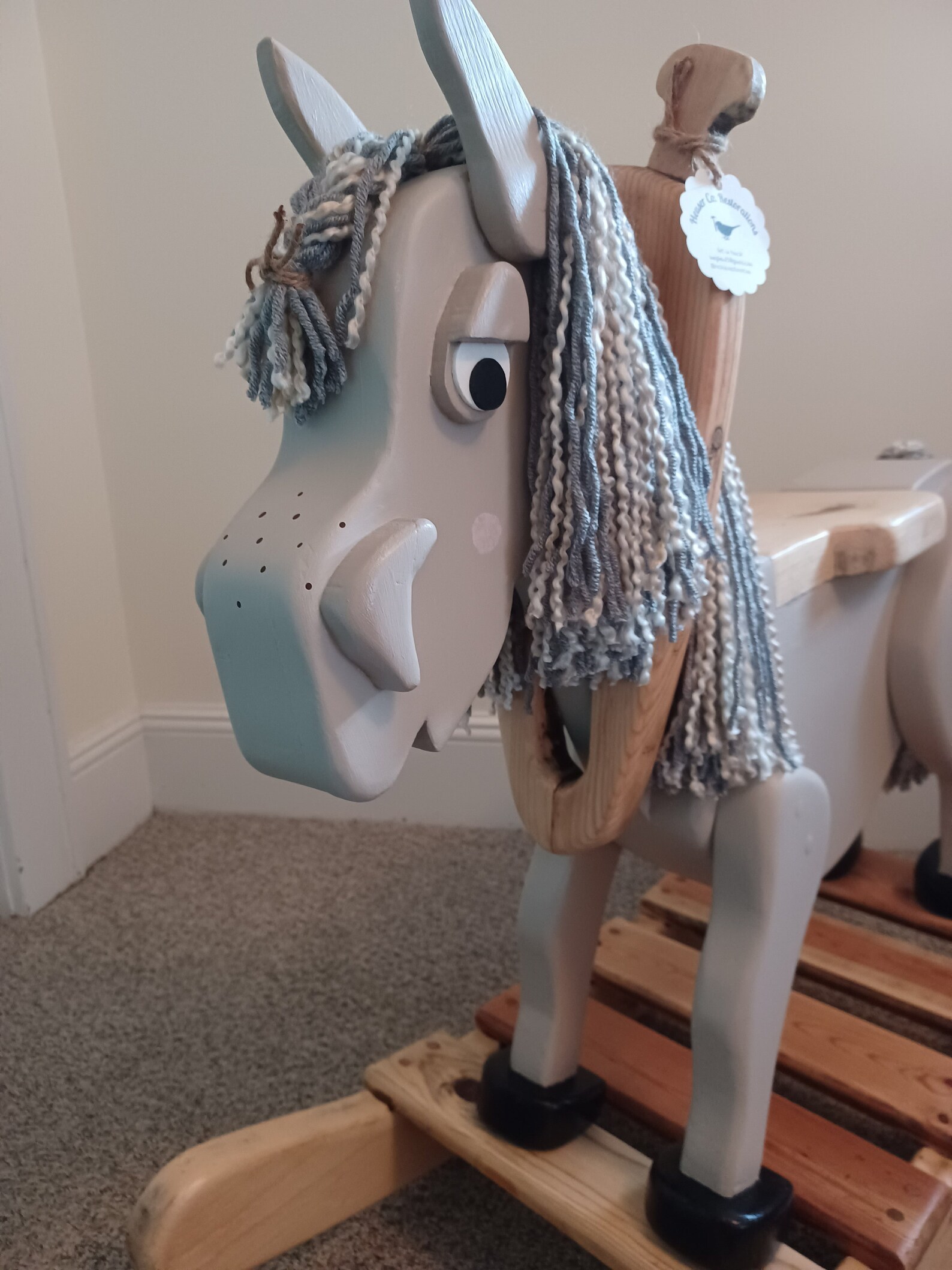 Rocking Donkey - Children's Wooden Ride on Rocking Horse - Etsy