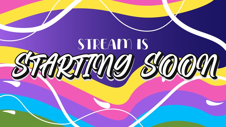 Stream Starting Soon Animated Text Overlay Hype up Your Audience and ...