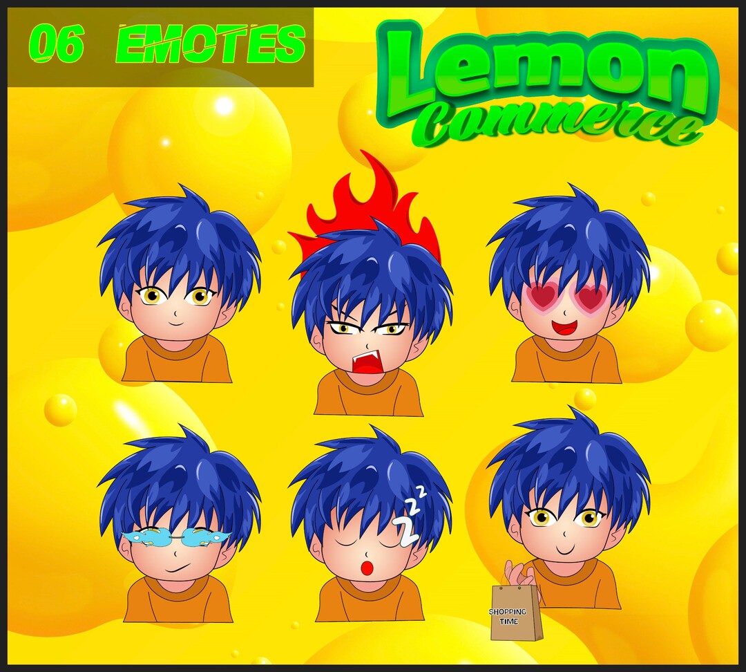 Expressive Anime Emotes Pack - Digital Download for Instant Fun! Emotes ...