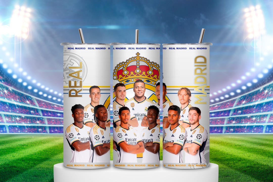 Real Madrid Players Tumbler Wrap - Etsy