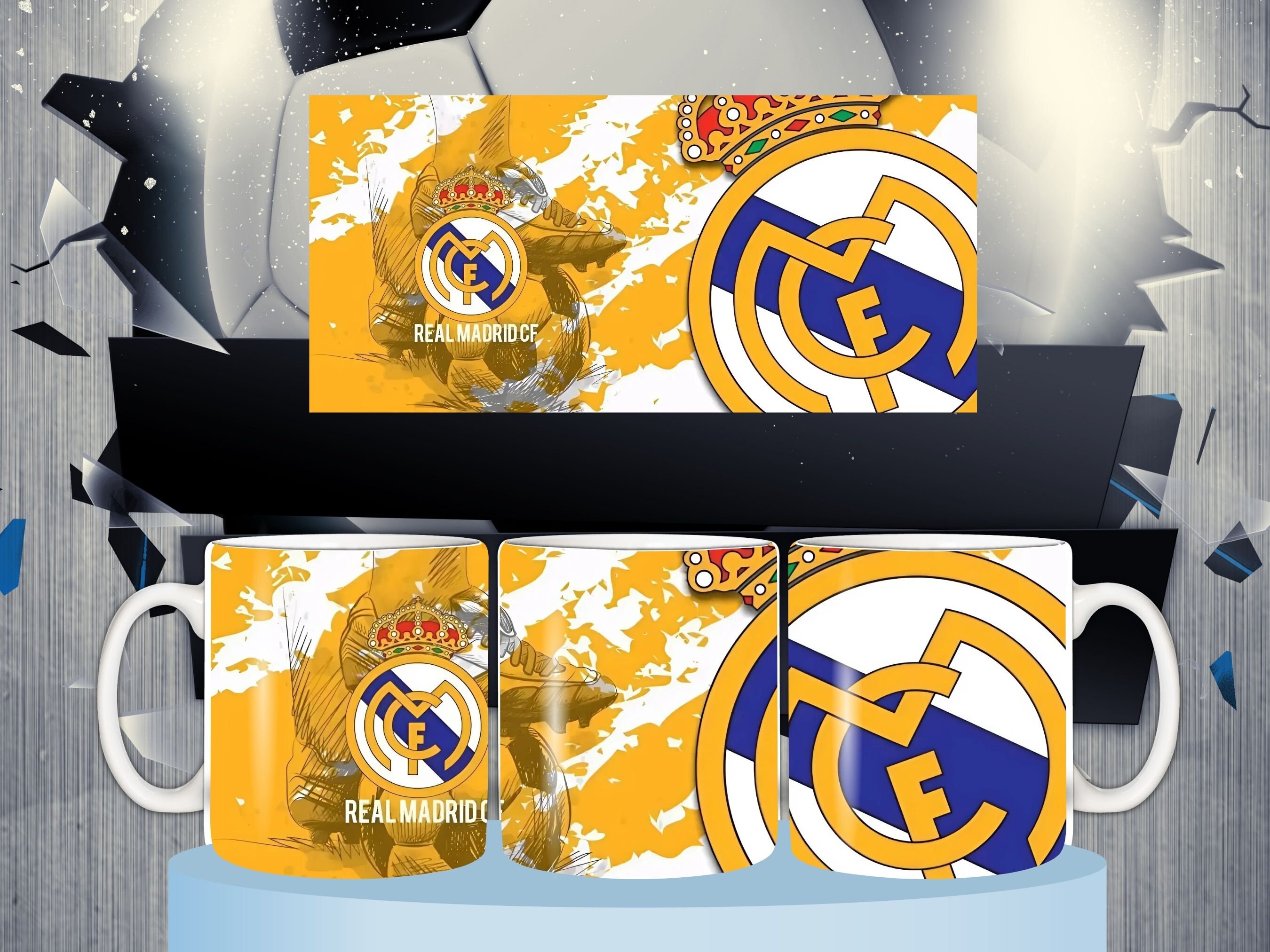 Real Madrid Digital Wrap for 11oz Mug - Etsy