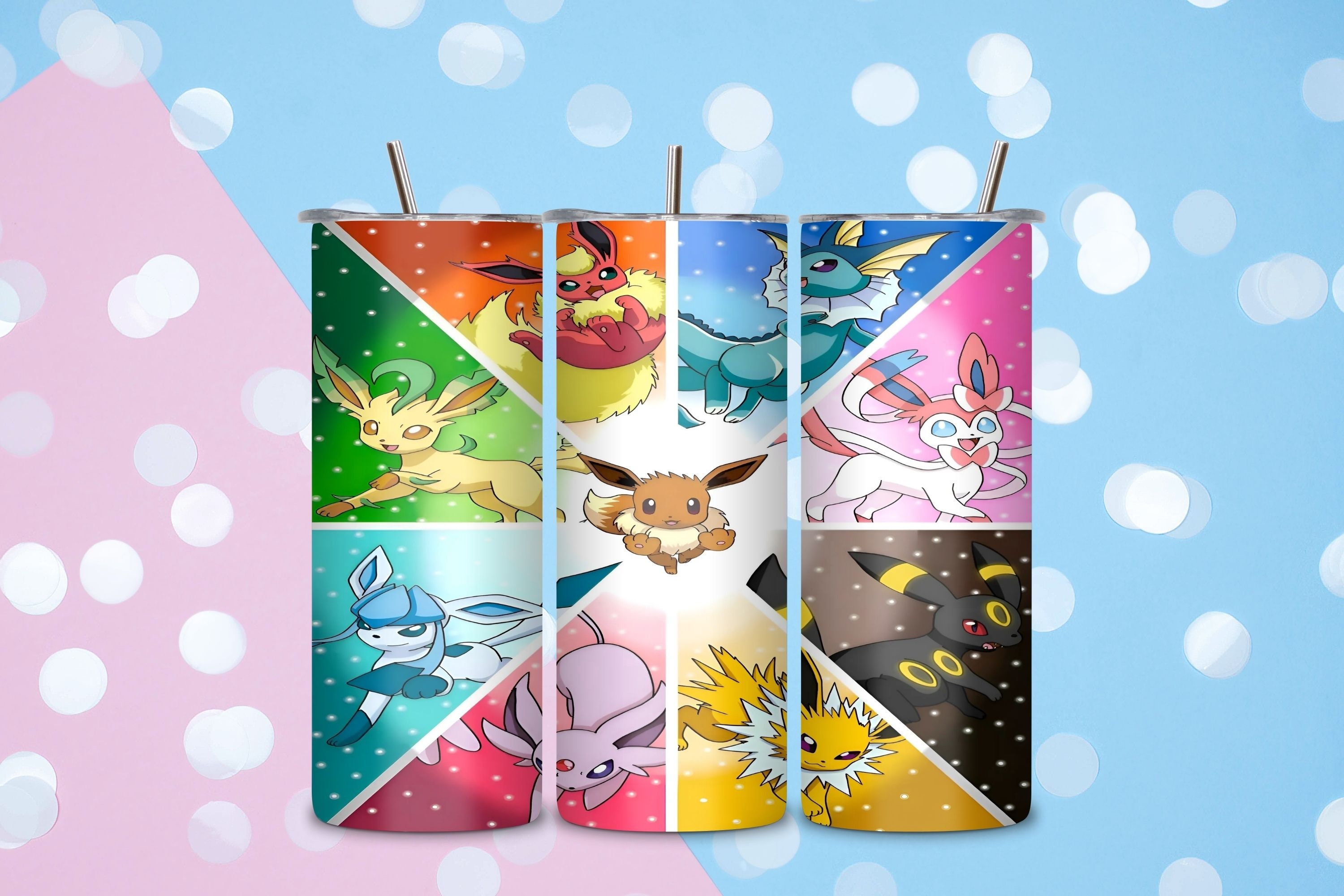 20oz Tumbler Wrap, Pokemon Eevee Evolutions - Etsy