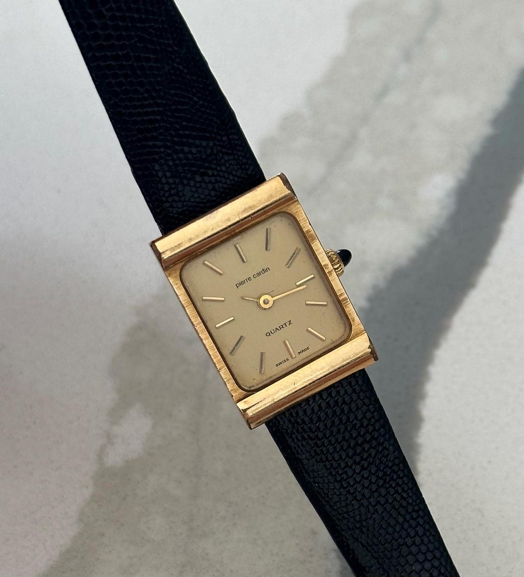 Vintage Pierre Cardin Swiss Tank Watch - Etsy