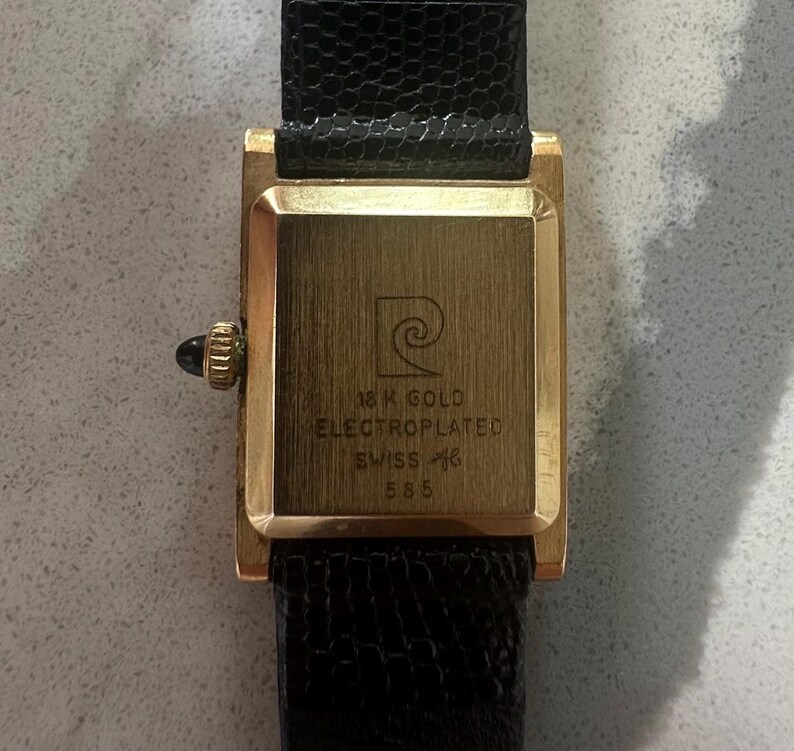 Vintage Pierre Cardin Swiss Tank Watch - Etsy