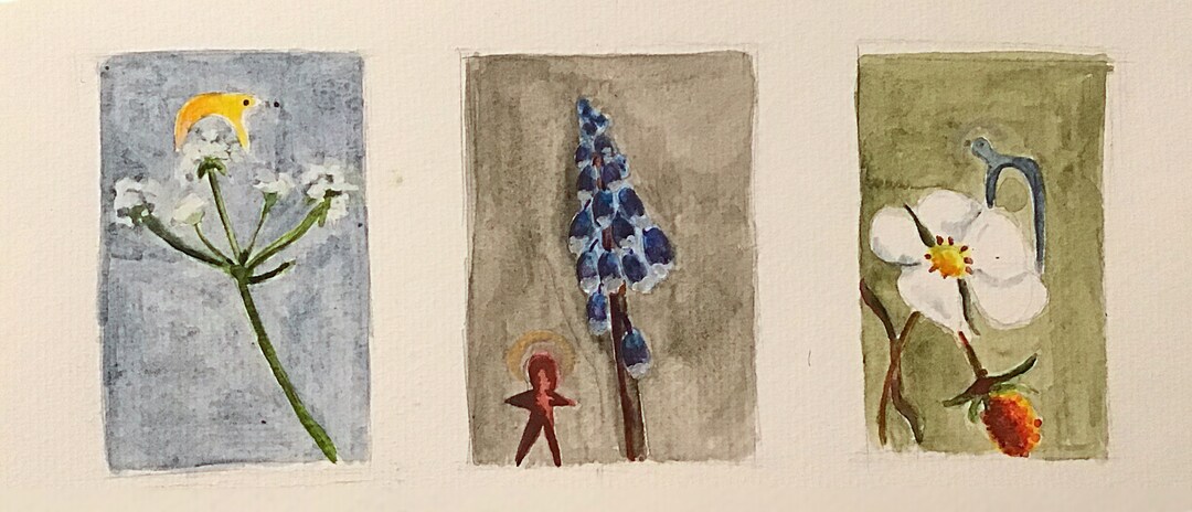 Flower Tryptic - Etsy