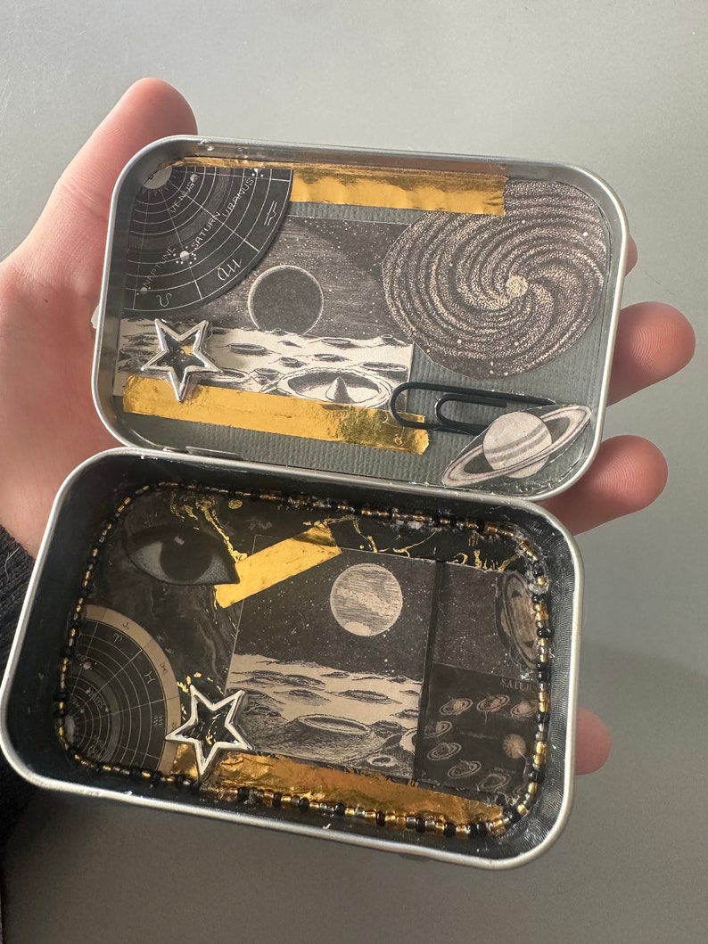 Altoids Tin Trinket Box/ Space Theme - Etsy