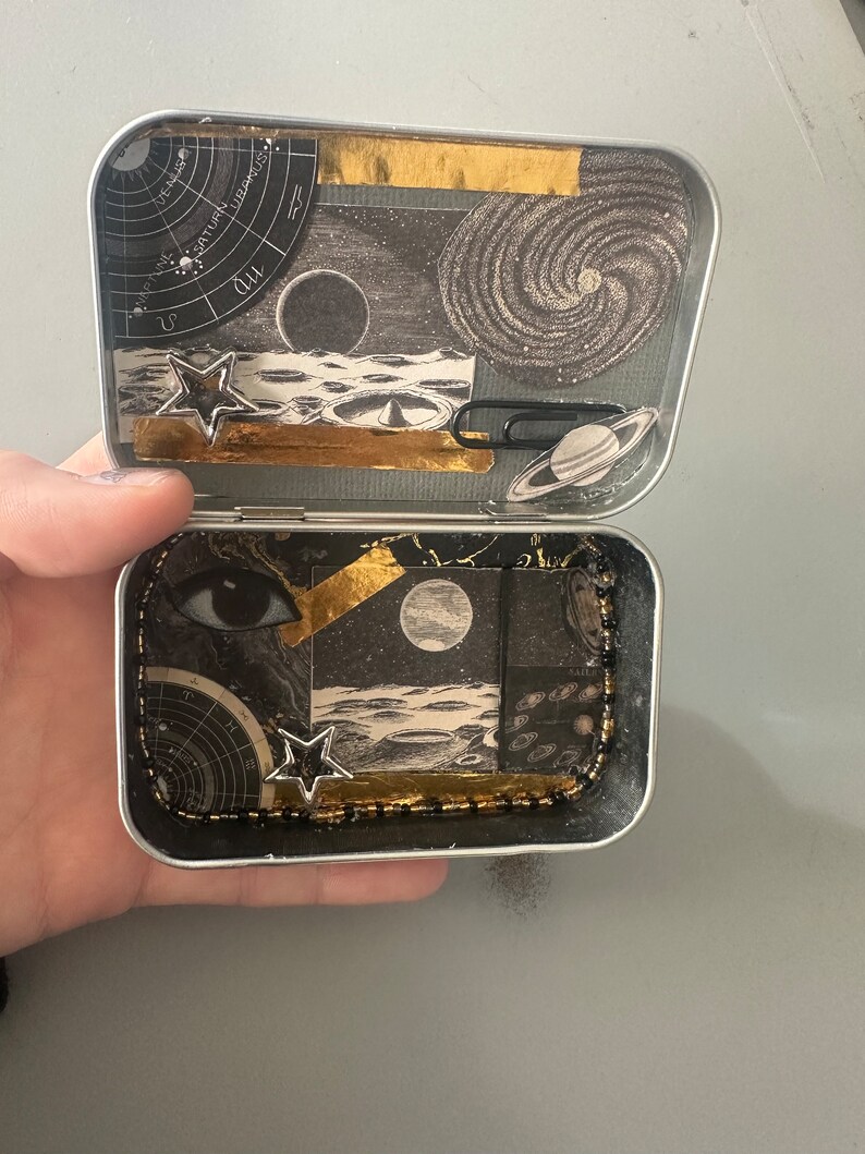 Altoids Tin Trinket Box/ Space Theme - Etsy