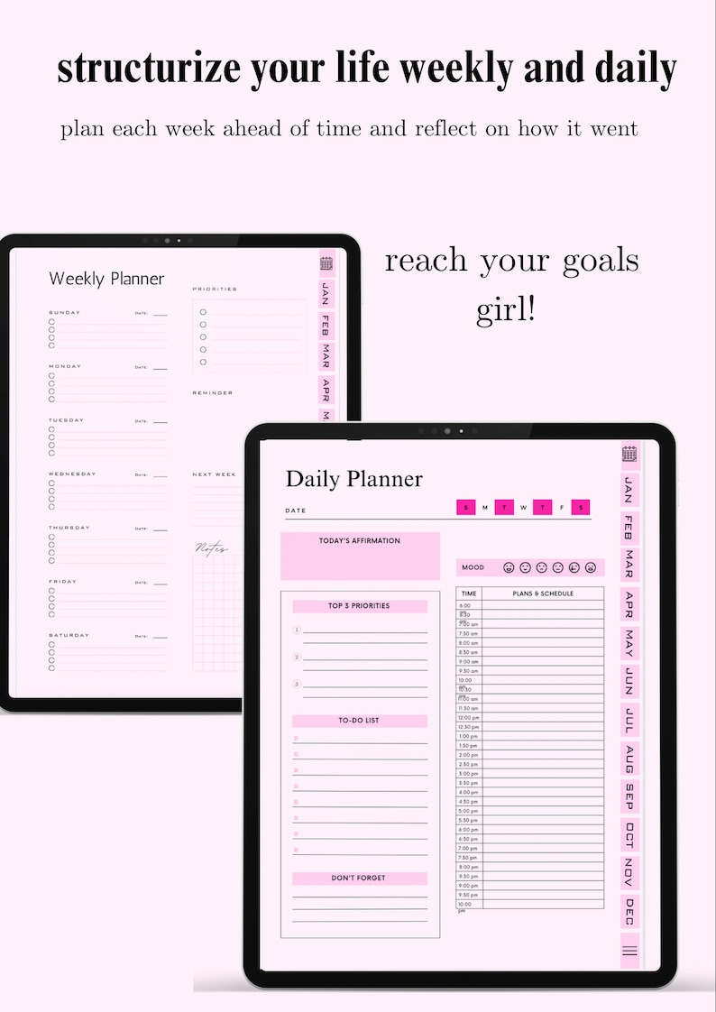 Reinvent Planner Undated, Digital Planner, Goodnotes Planner, iPad ...