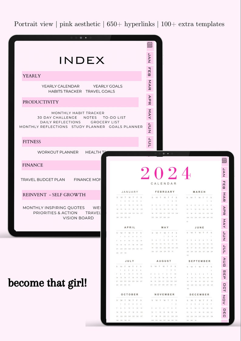 Reinvent Planner Undated, Digital Planner, Goodnotes Planner, iPad ...