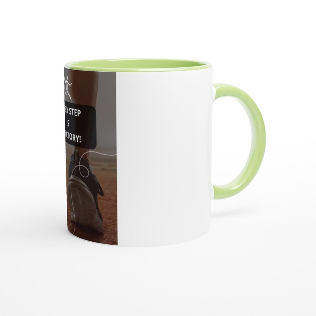 White 11oz 350ml Ceramic Mug With Color Inside - Etsy