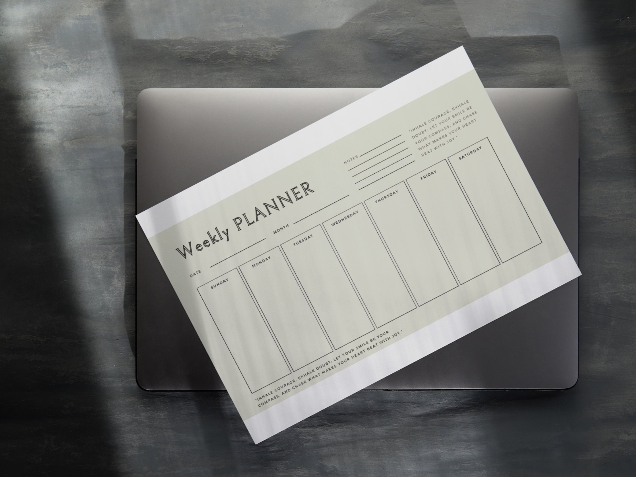 Simple Beige Weekly Planner, Printable and Ipad-friendly With ...