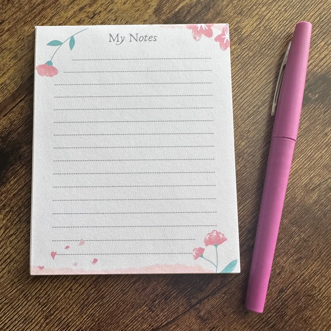 Flower Notepad - Etsy