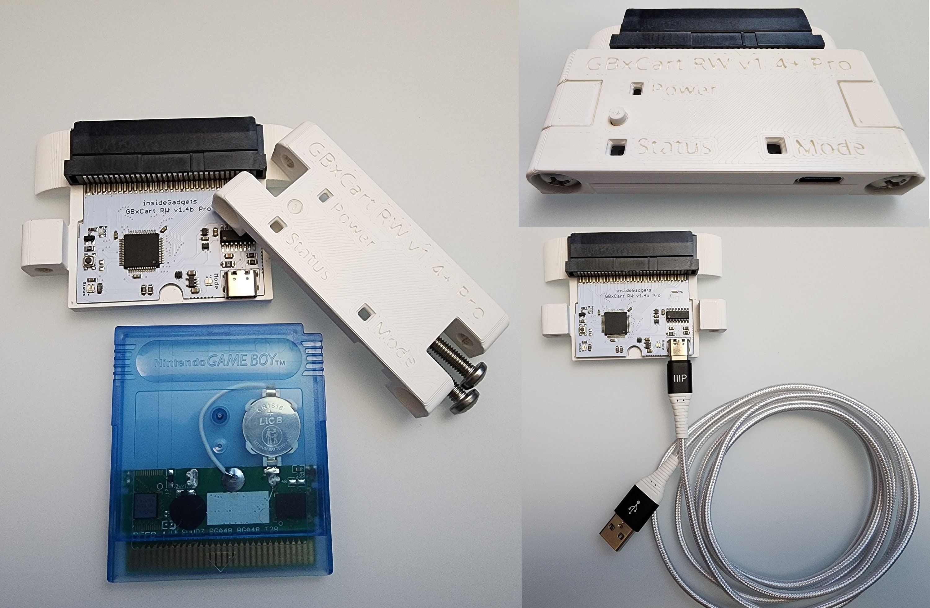 Gbxcart RW Pro (game Boy/gbc/gba Cart Reader, Writer & Flasher), 3D Printed Case, Flash Cart ...