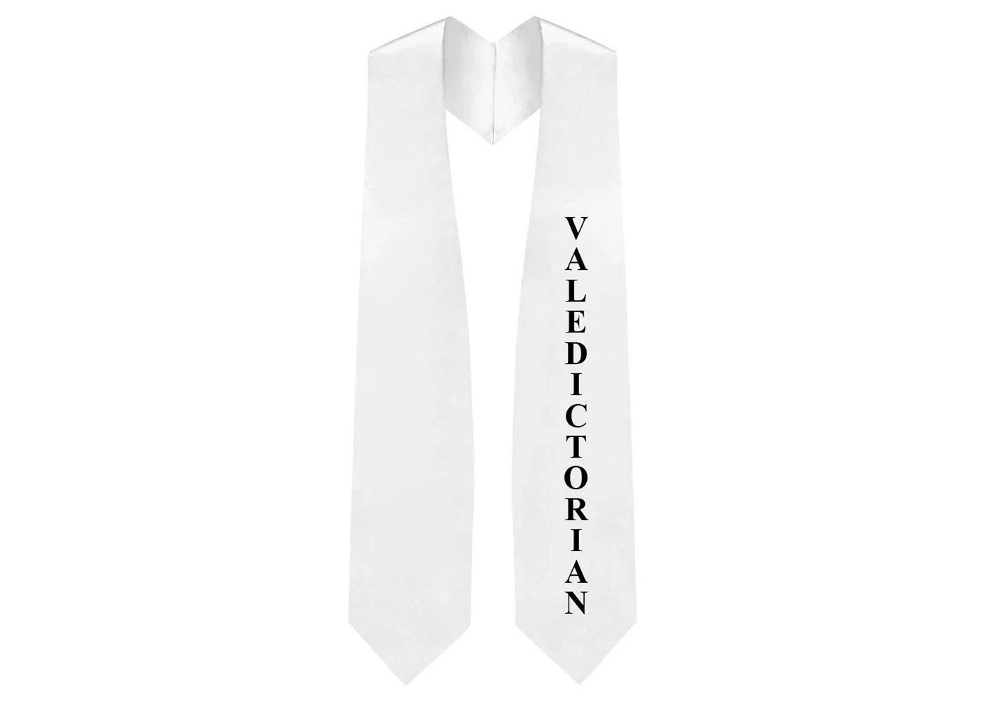 Valedictorian Graduation Stole - 2 Colors Available - Etsy