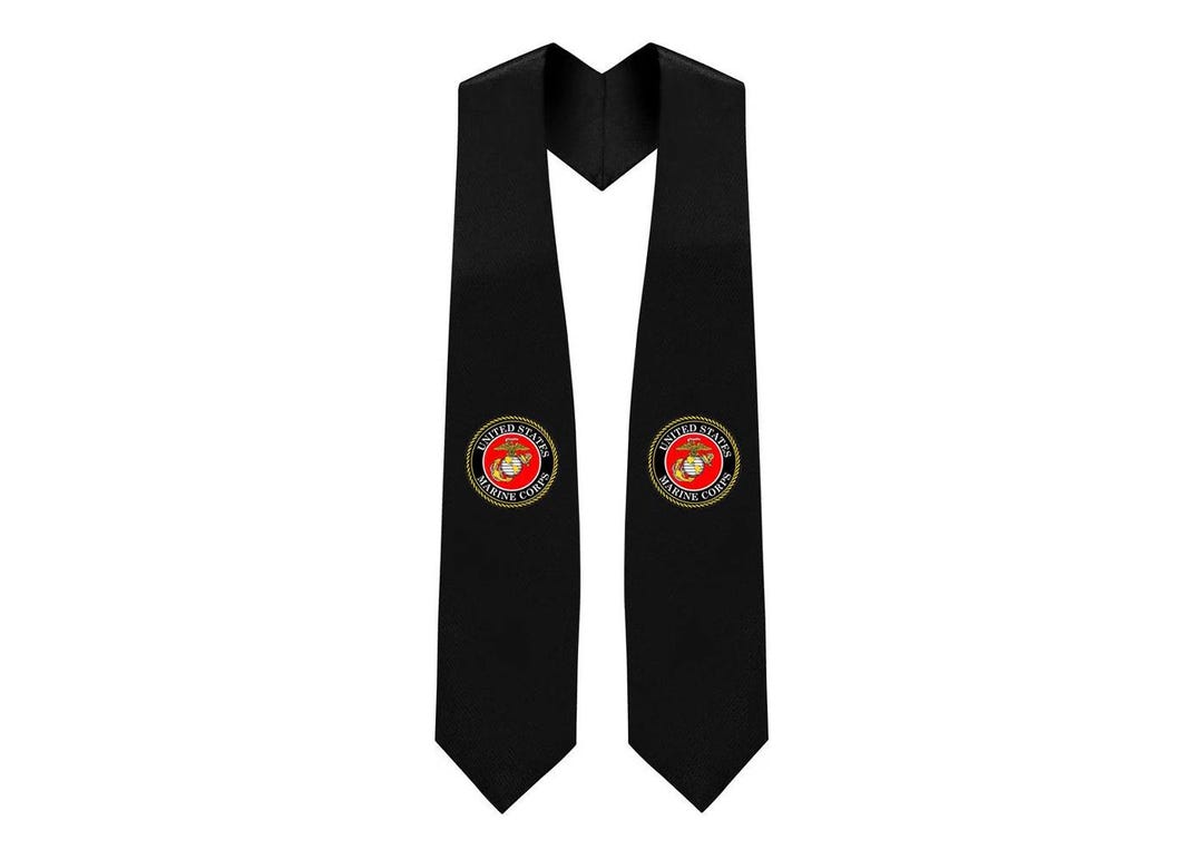 Marine Corps Graduation Stole - Veteran Option - Etsy