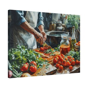 Cooking Art, Chef Art, Kitchen Art, Chopping Vegetables, Cooking ...